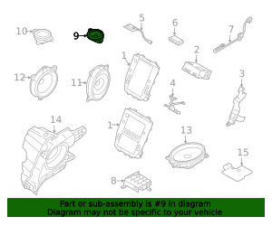 2015-2024 Subaru Inst Panel Speaker 86301AL72A | Subaru Parts Shop
