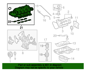 17120-0S012 - Intake Manifold - 2008-2021 Toyota | OEM Genuine Toyota Parts