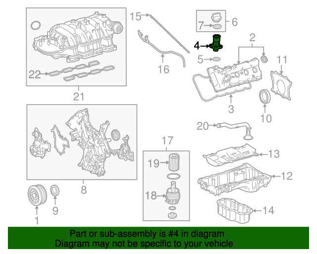 12185-38011 - Engine Oil Filler Tube - 2007-2021 Toyota | OEM Parts Quick