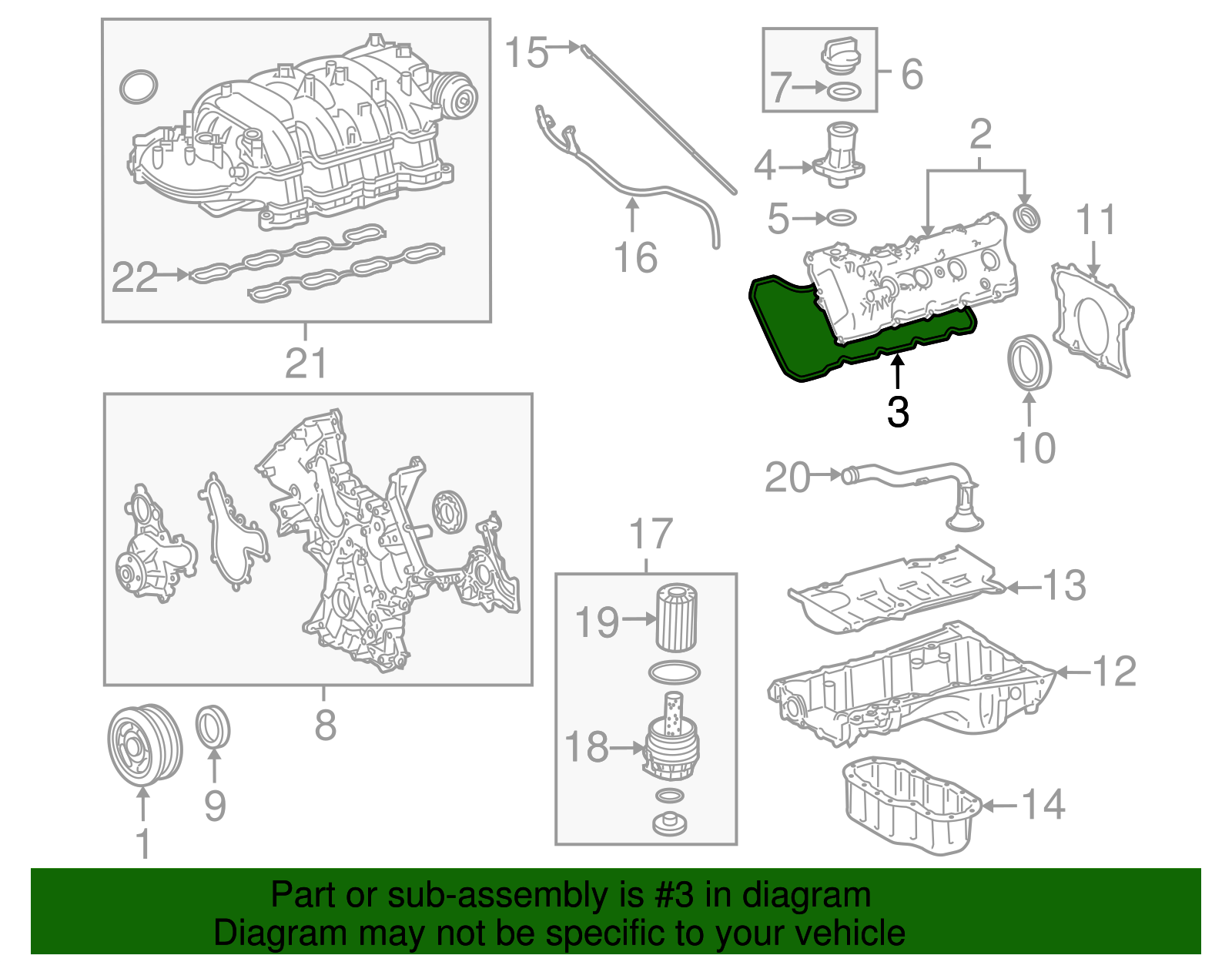 2007-2022 Toyota Engine Valve Cover Gasket 11214-0S010 | OEM Parts Online