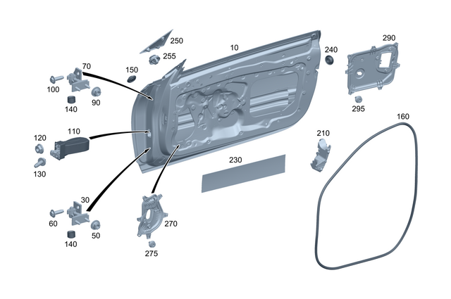 236-720-26-01 - Cover, Inner Door Panel 2024-2025 Mercedes-Benz ...