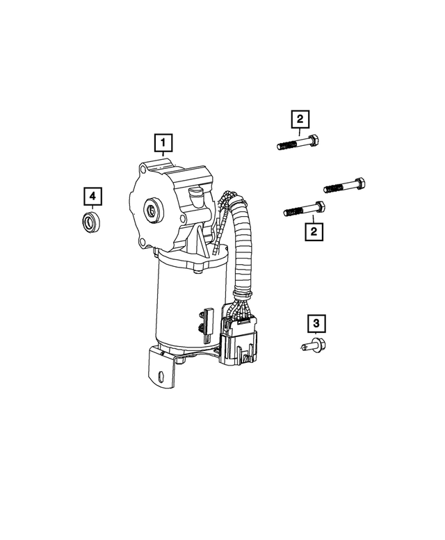 2011-2018 Ram Transfer Case Gear Motor 68089746AC | Mopar eStore