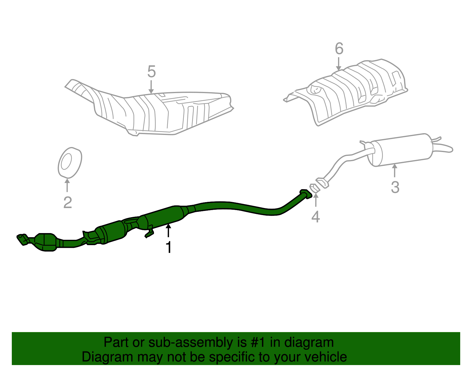 2004-2009 Toyota Prius Catalytic Converter (Front) 17410-21500 | Toyota ...