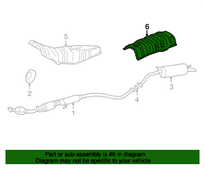 2004-2009 Toyota Prius Heat Shield 58327-47010 | OEM Parts Online