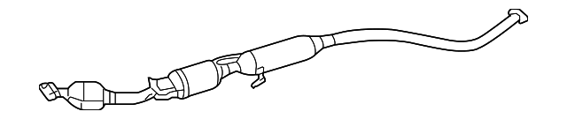 2004-2009 Toyota Prius Catalytic Converter (Front) 17410-21500 | Toyota ...