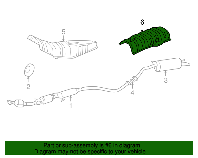 2004-2009 Toyota Prius Heat Shield 58327-47010 | OEM Parts Online