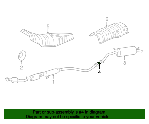 17451-23010 - Muffler & Pipe Gasket - 2001-2009 Toyota Prius | Toyota ...