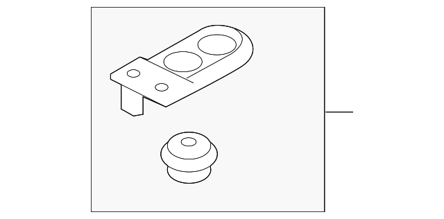 25333-3X100 - Radiator Upper Bracket 2014-2018 Kia | Kia.Parts Store