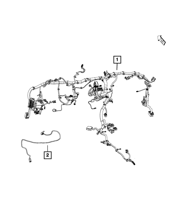 2014 Dodge Durango Instrument Panel Wiring 68185448AD | Mopar Estores