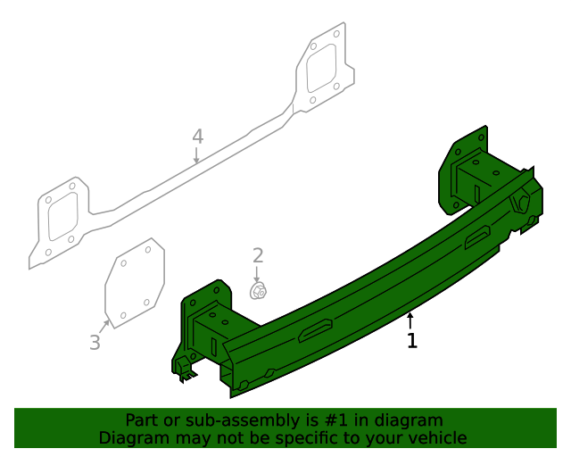 Genuine BMW 51-12-7-441-145 | Impact Bar | FREE Shipping on Most Orders ...