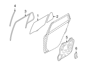 2010-2012 Hyundai Santa Fe Window Regulator 83481-0W000 | OEM Parts Online