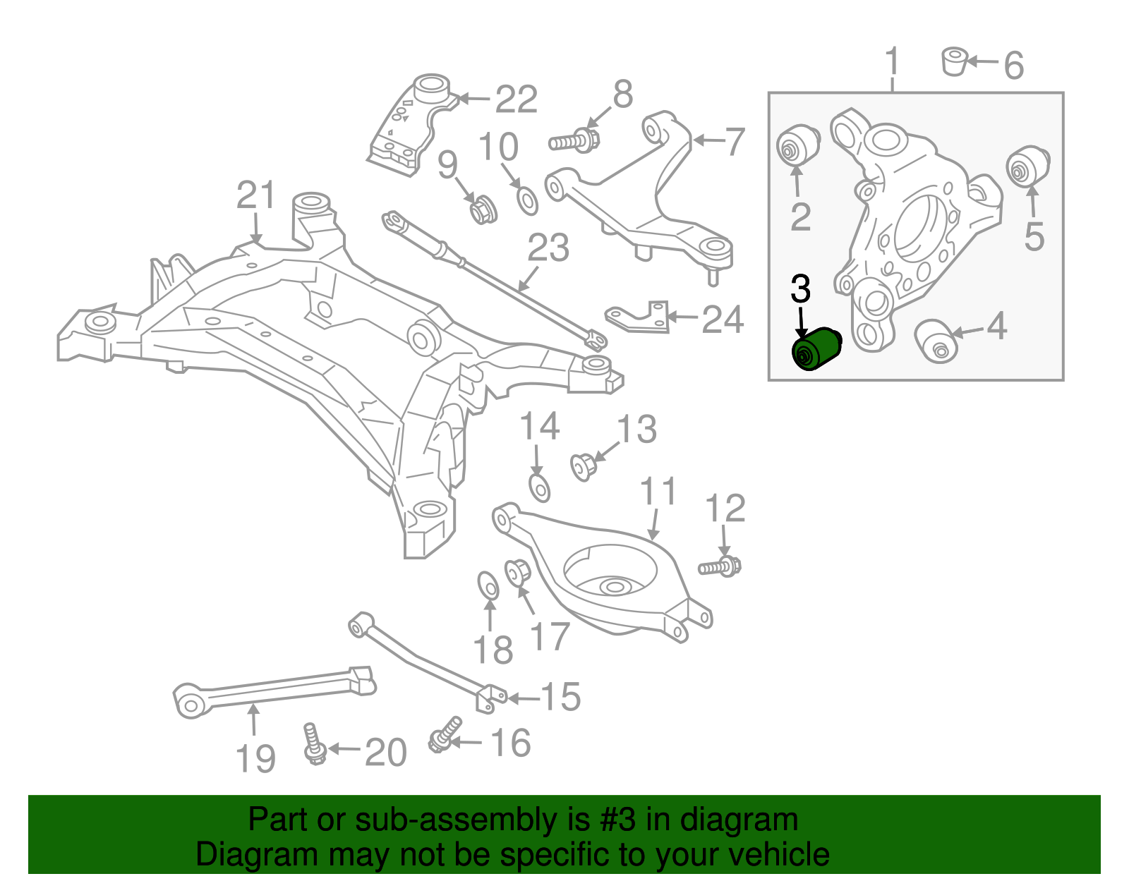 55148-6SA0A - 2003-2025 Nissan - Bushing | Anicra Nissan Parts