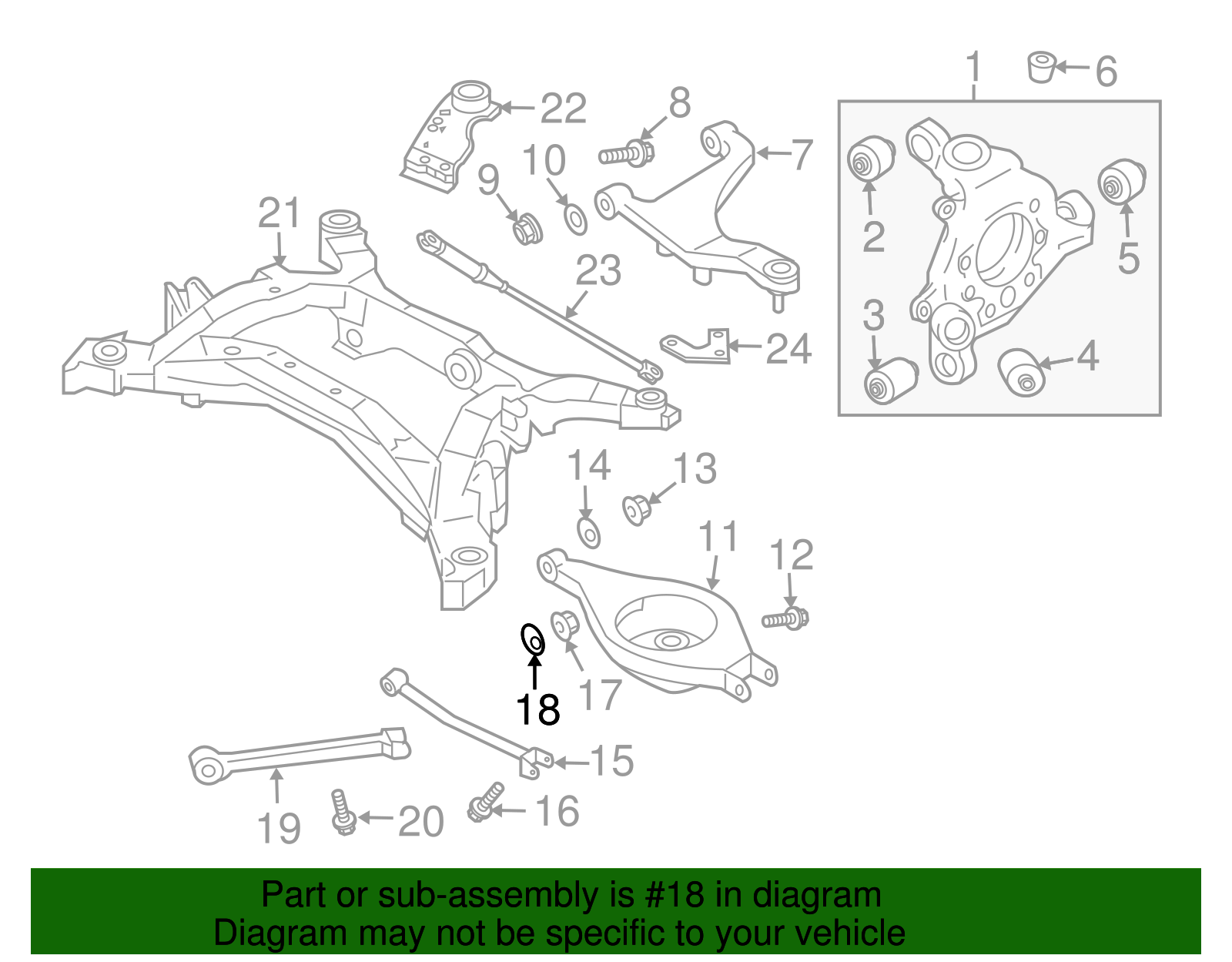 55227-52F1B - Lower Control Arm Adjust Cam 2009-2025 Nissan | Nissan ...