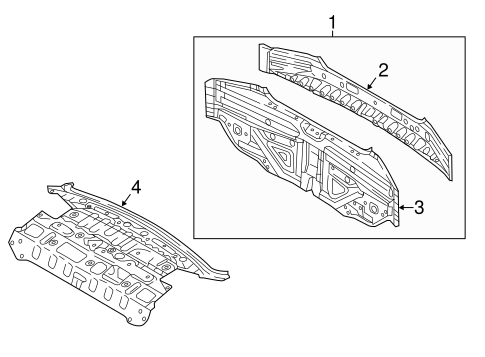 Rear Body for 2019 Mitsubishi Mirage G4 | Auto Parts