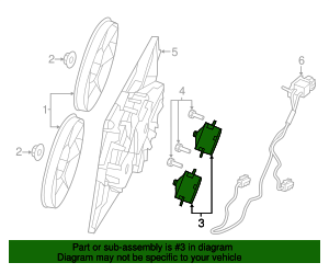2005-2023 Mopar Fan Motor - Passenger Side (RH) 5072330AB | TascaParts.com
