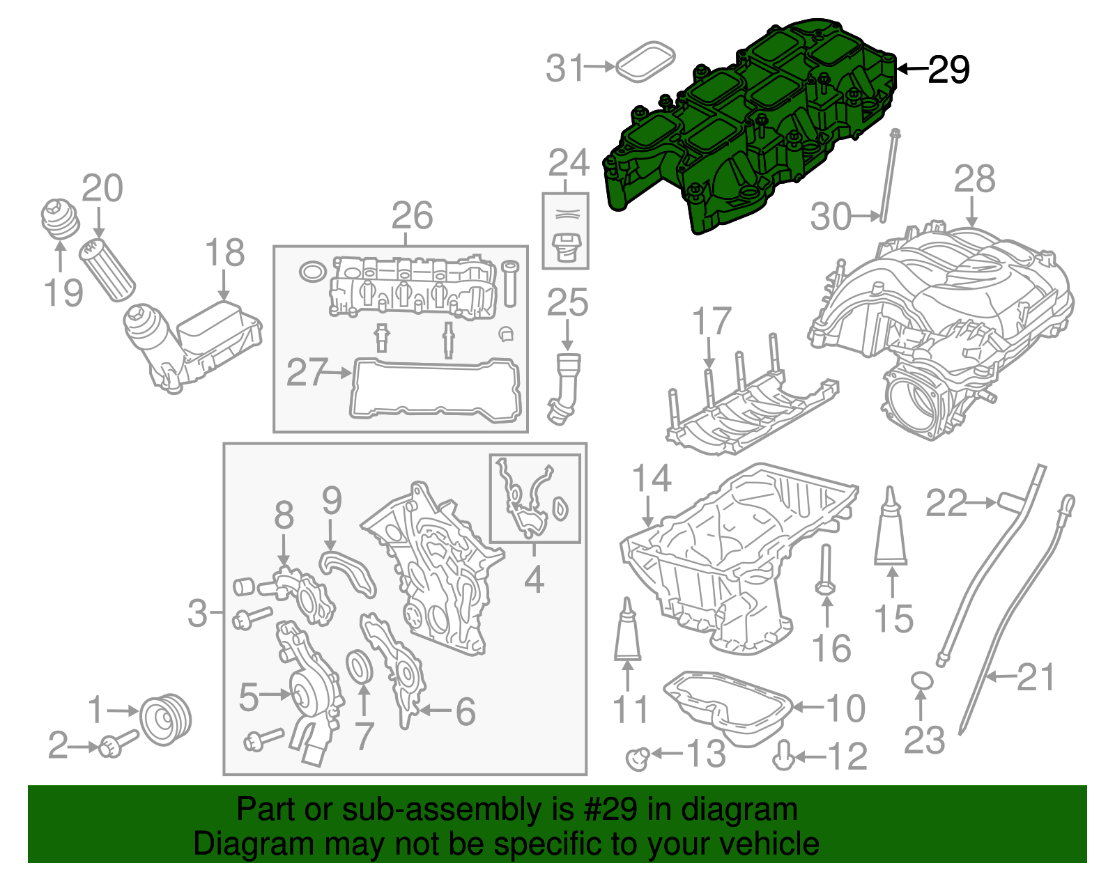 2011-2023 Mopar Intake Manifold 05184199AF | Mopar Parts Canada