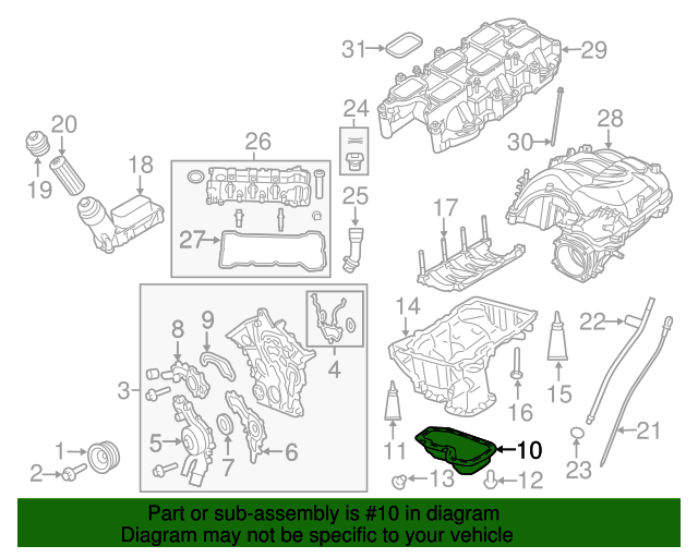 5184546AD - Engine Oil Pan Lower - 2011-2021 Mopar | Mopar Parts Canada