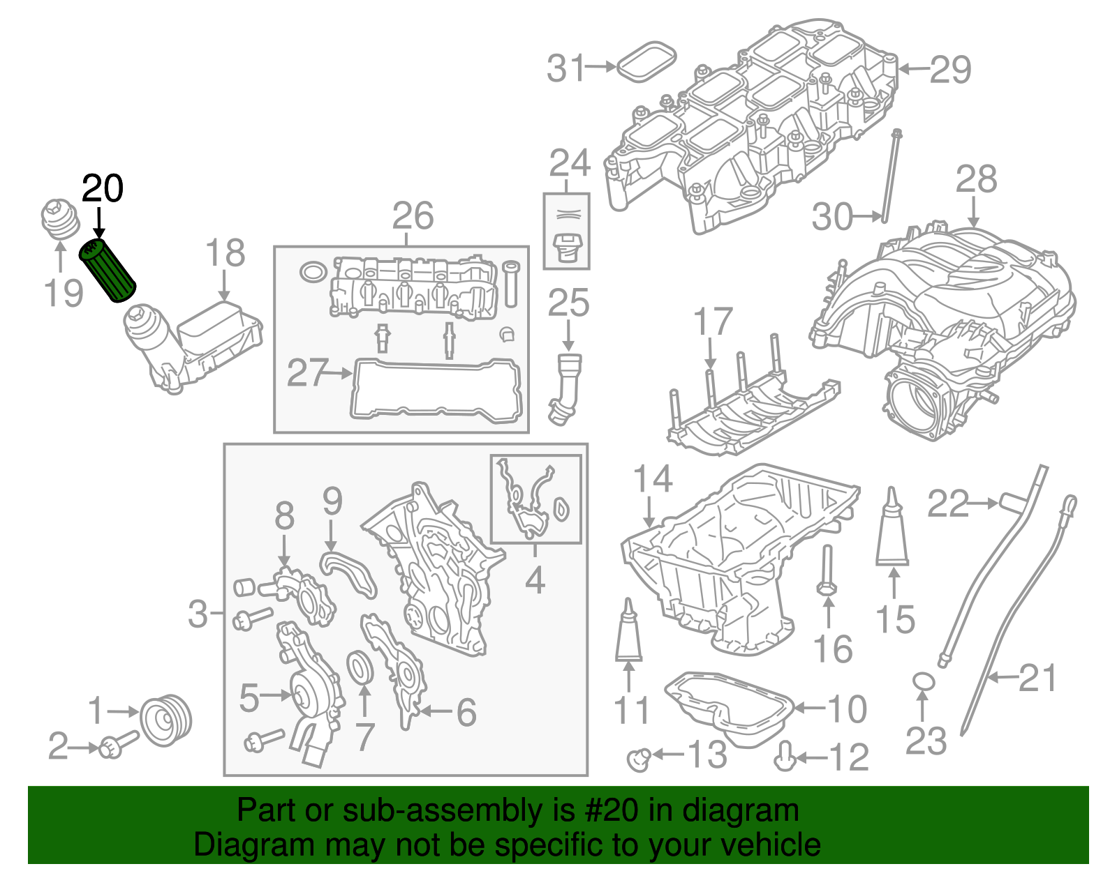 2014-2025 Mopar Oil Filter 68191349AC | Canada Mopar Parts