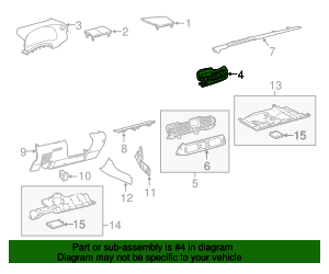 55650-53180 - Outer Grille 2023-2024 Lexus | Longo Lexus Parts