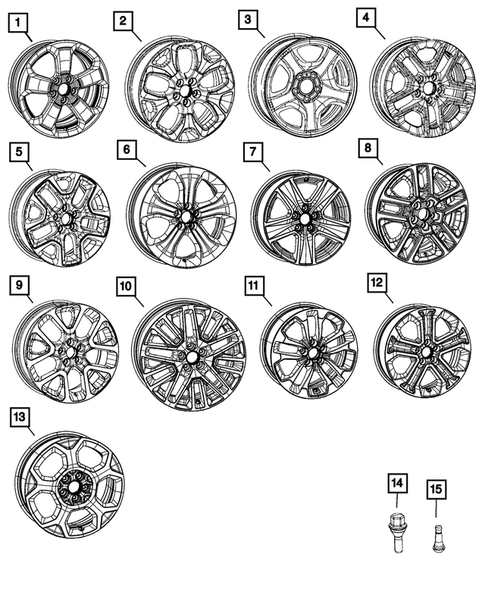 Wheels, Tires and Hardware for 2022 Jeep Compass | Mopar.com National ...