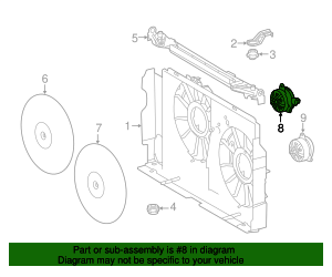 2013-2018 Toyota RAV4 Fan Motor Cooling, Toyota Rav4 (Genuine Toyota ...