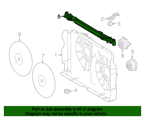 2013-2018 Toyota RAV4 Upper Shroud 16712-0V020 | OEM Parts Online