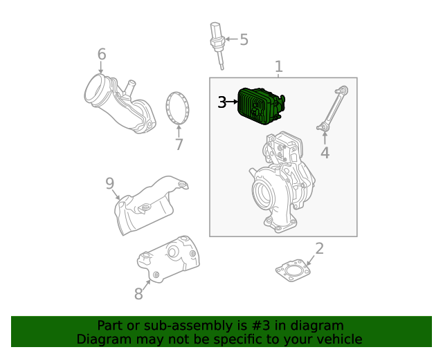 2020-2023 GM Variable Geometry Turbocharger Actuator 12707578 ...