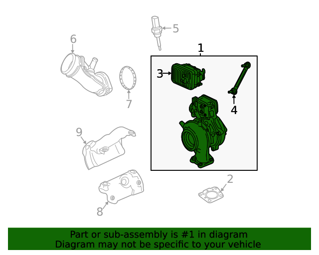 2020-2023 GM (Replaces 12708954) Turbocharger 12723083 GM ...