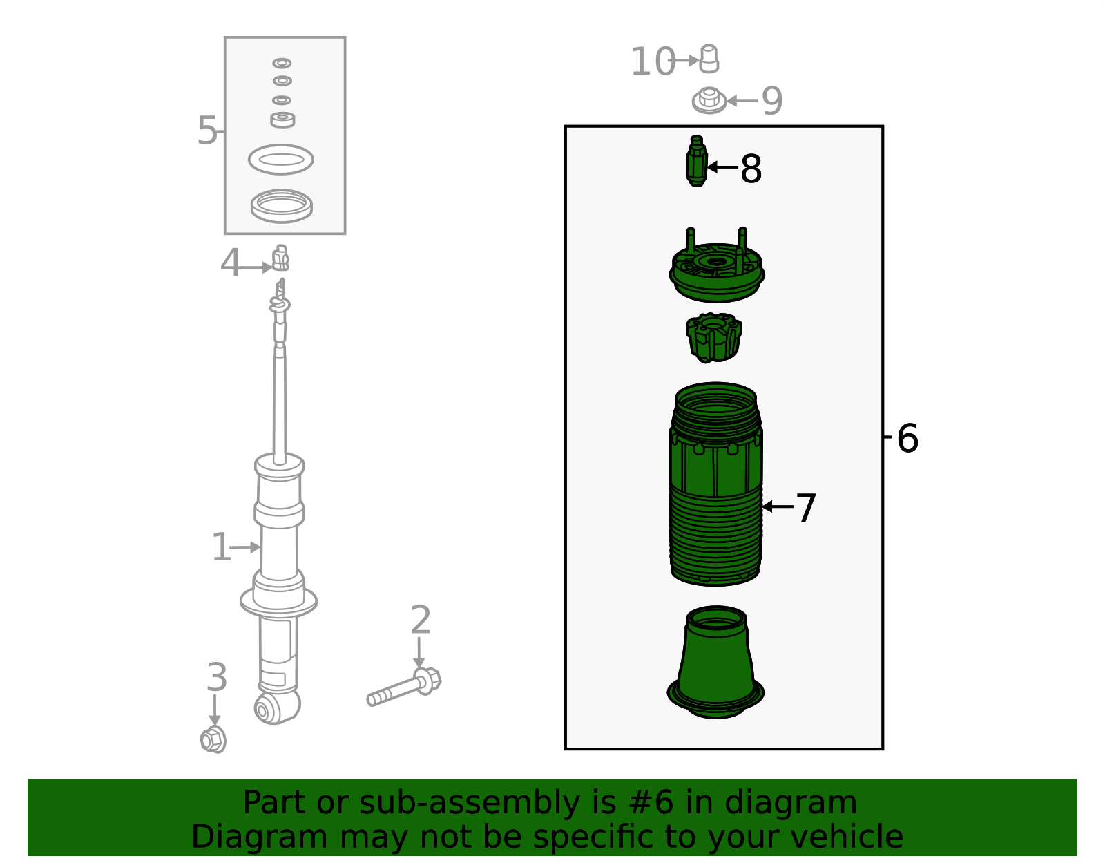 2021-2024 GM Air Spring 85521600 GM | GMPartsDirect.com