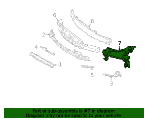 213-885-71-04 - Energy Absorber 2021-2023 Mercedes-Benz ...