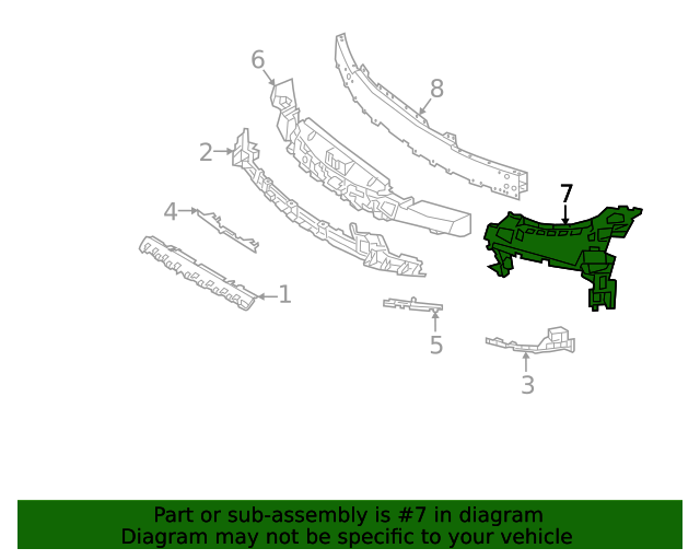213-885-71-04 - Energy Absorber 2021-2023 Mercedes-Benz ...