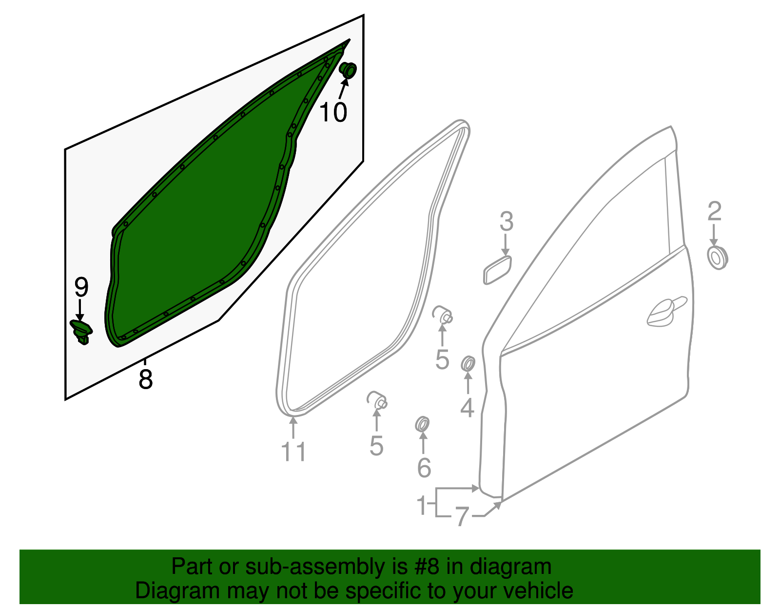 Mazda Parts For 2014-2018 Mazda 3 Door Weather-Strip BHN9-59-760C ...