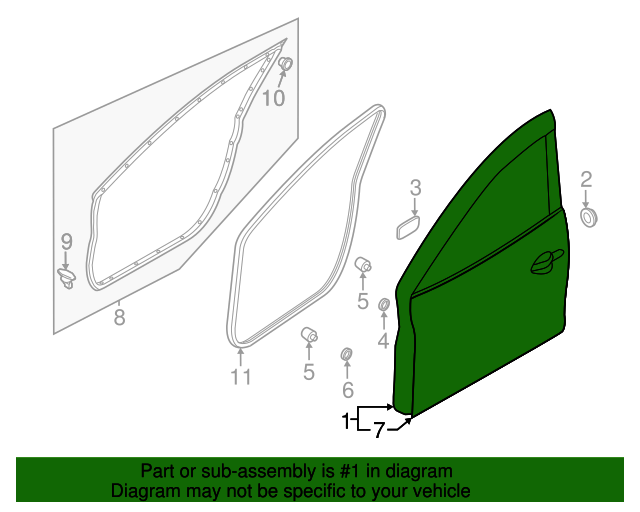Bhy0-59-02xf - Door Shell - 2014-2018 Mazda 3 | Mazda Parts Factor