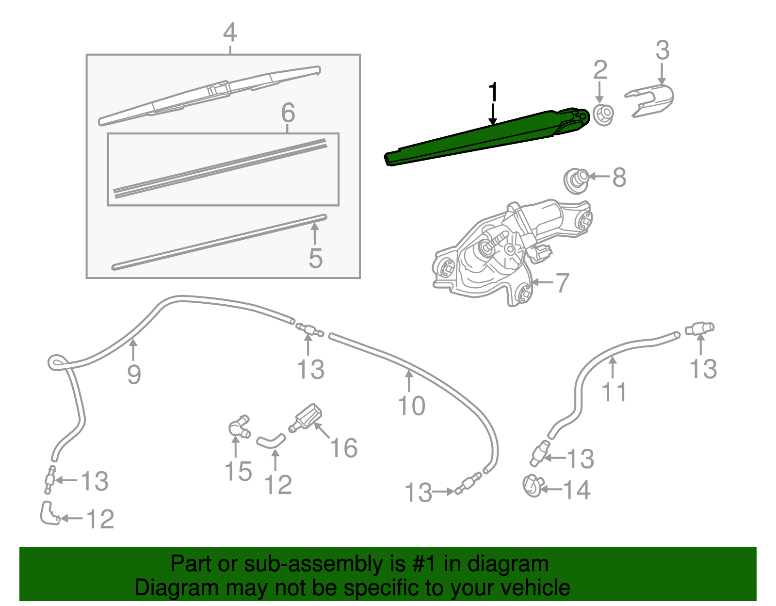 GHP9-67-421 - Wiper Arm 2014-2018 Mazda 3 | AutoNation Parts