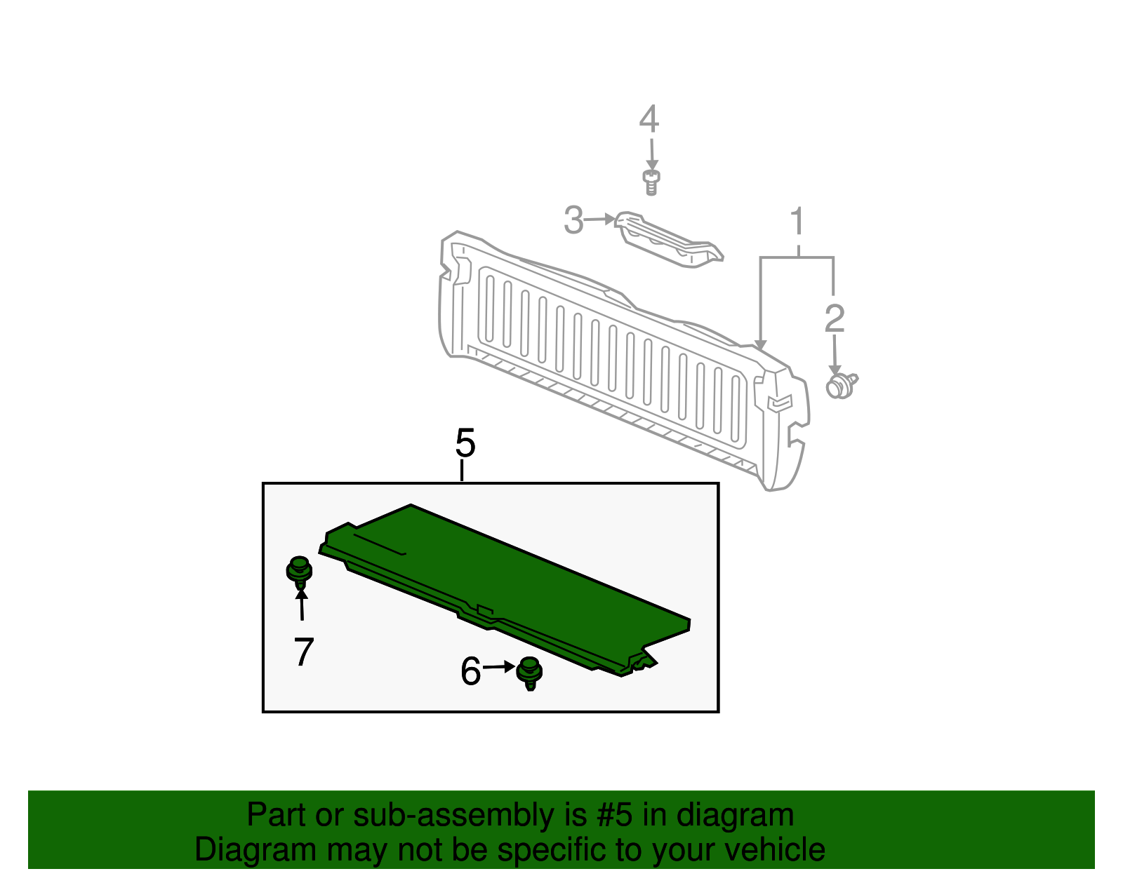 84640-SCV-A01ZB - 2003-2006 Honda Element - Lining Assembly Rear Panel ...