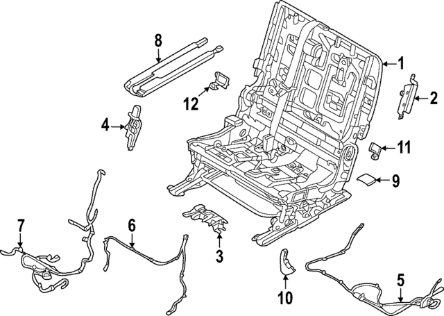 2022-2024 Nissan Pathfinder Rail Cover 88556-6TA1A | My Nissan Part