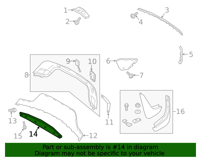 Genuine OEM Lower Shield Part# LR128229 Fits 2020-2023 Land Rover Range ...