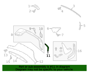 LR128235 - Fog Light Trim 2020-2023 Land Rover Range Rover Evoque ...