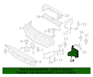 Genuine BMW 51-74-8-074-830 | Lower Air Guide | FREE Shipping on Most ...