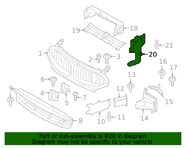 51-74-8-079-938 - Air duct, lower right 2020-2024 BMW | AutoNationParts.com
