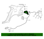 2020-2024 Toyota Corolla Quarter Extension 61697-02160 | Toyota Parts ...