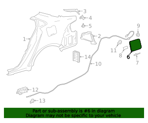 2020-2022 Toyota Corolla Fuel Door 77350-02210 | OEM Parts Online