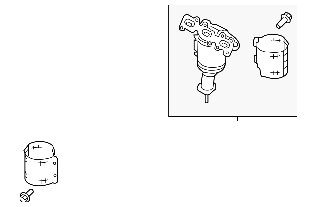 Mnfd W/Converter - Ford (FB5Z-5G232-B) | Group 1 Auto Parts