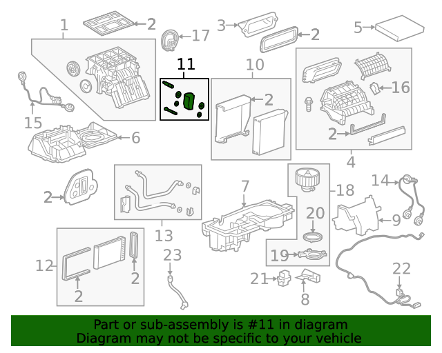 95018101 - Air Conditioning Thermal Expansion Valve Kit 2012-2022 GM ...