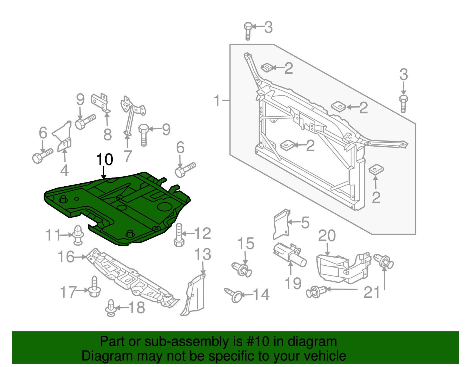 BP4K-56-111M - 2004-2010 Mazda 3/Mazda 5 Under Cover - 2004-2010 Mazda ...