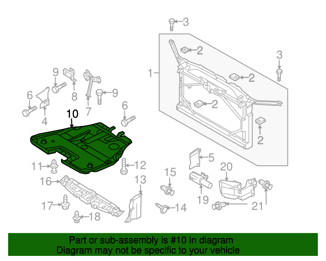2004-2010 Mazda OEM NEW 2004-2010 Mazda 5 3 Lower Shield Under Cover ...