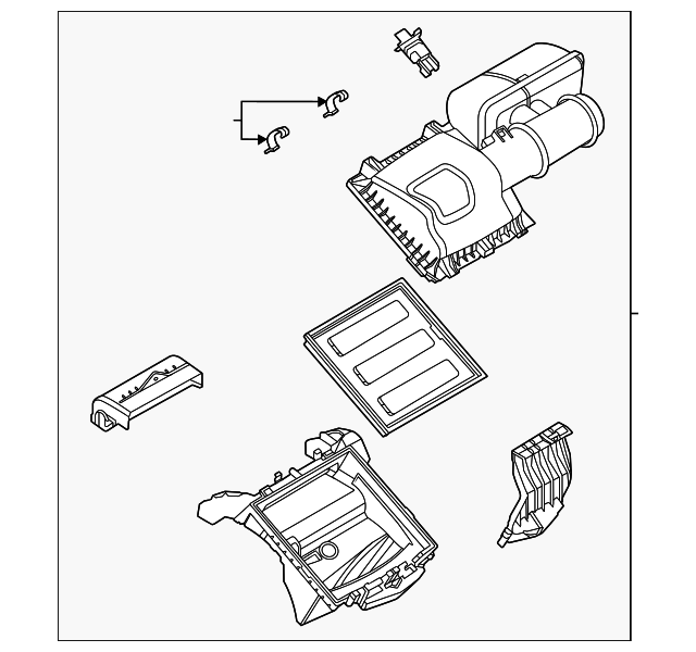 2021 Ford E-350 Super Duty Air Cleaner Assembly LC2Z-9600-B | QuirkParts