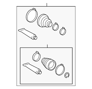 2007-2009 Toyota Camry Boot Kit 04428-28141 | Toyota Parts Center