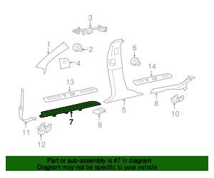 2007-2018 Volvo Door Sill Plate 39810363 | TascaParts.com