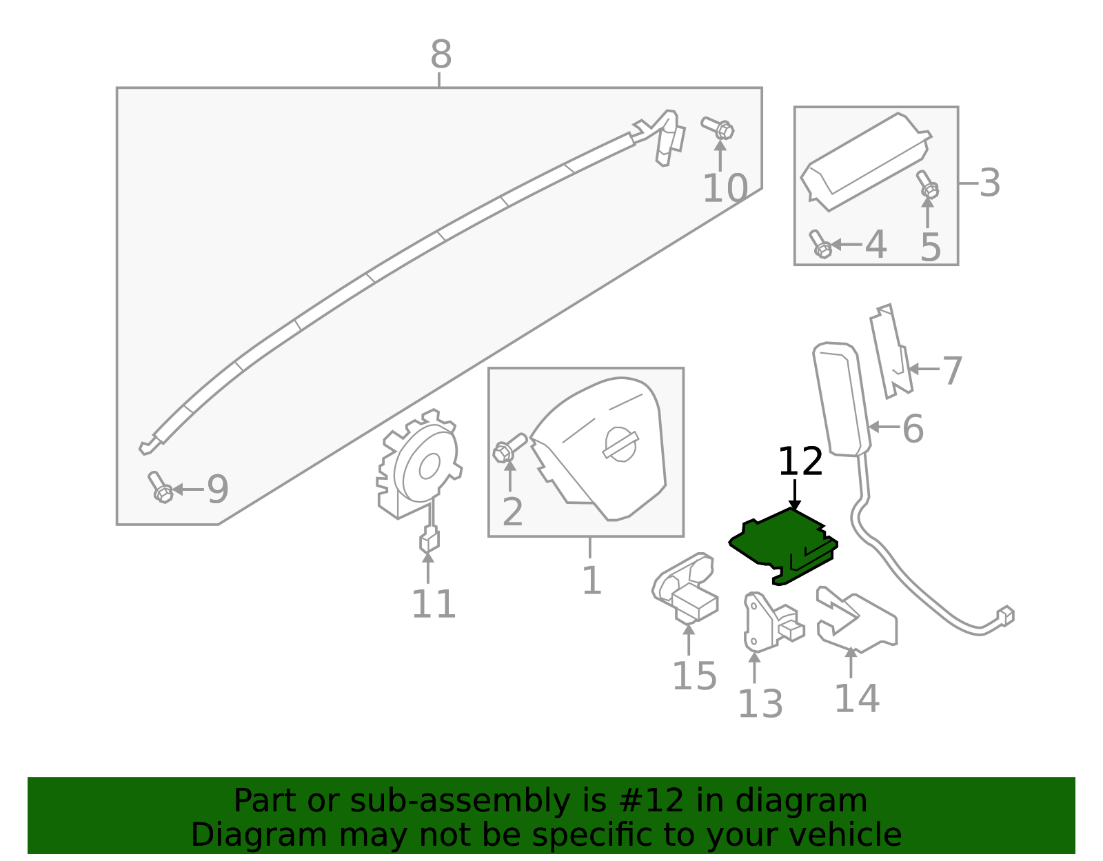 2013-2014 Nissan Murano Center Sensor K8820-1UM0B | My Nissan Part